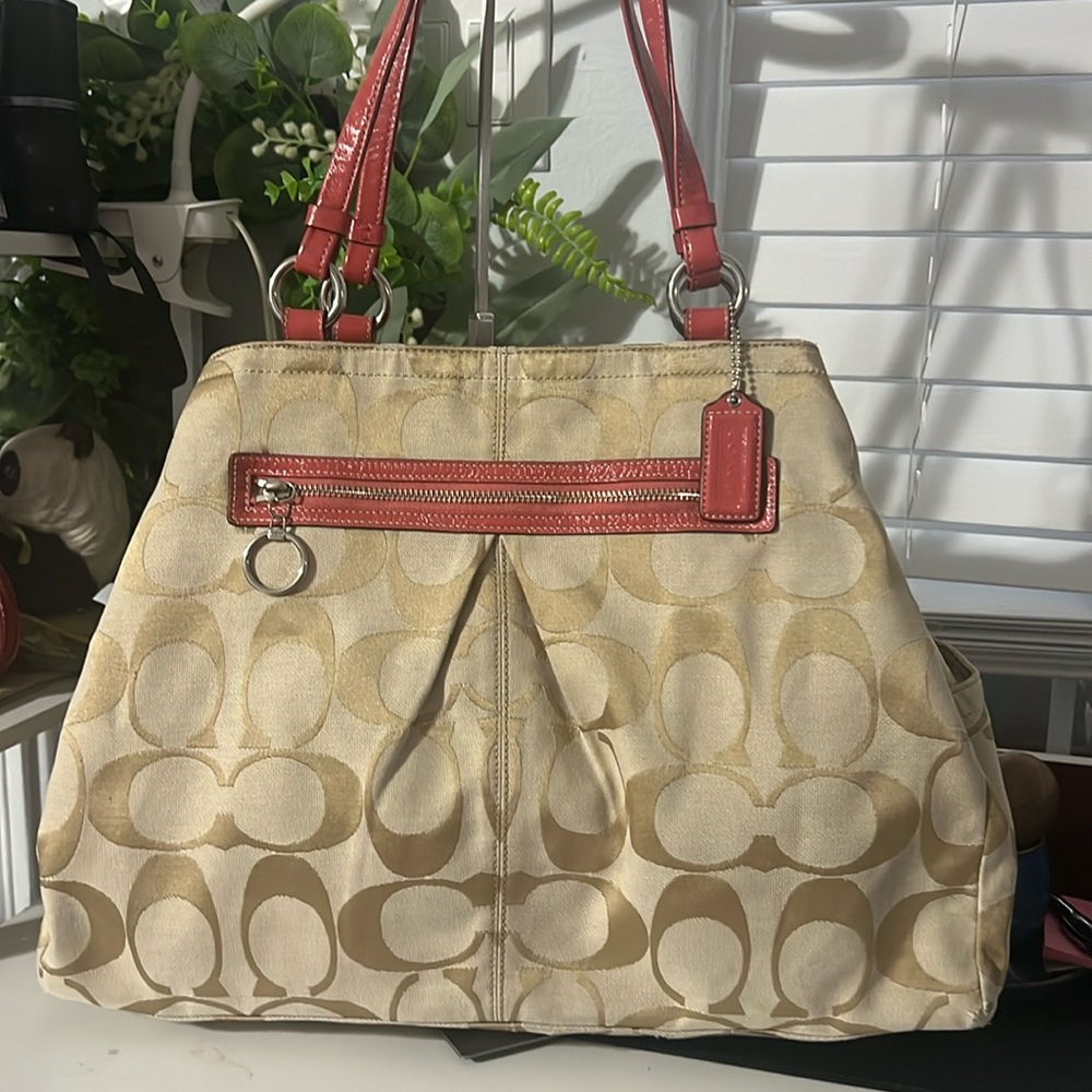 Coach Signature Large Tote - Gem